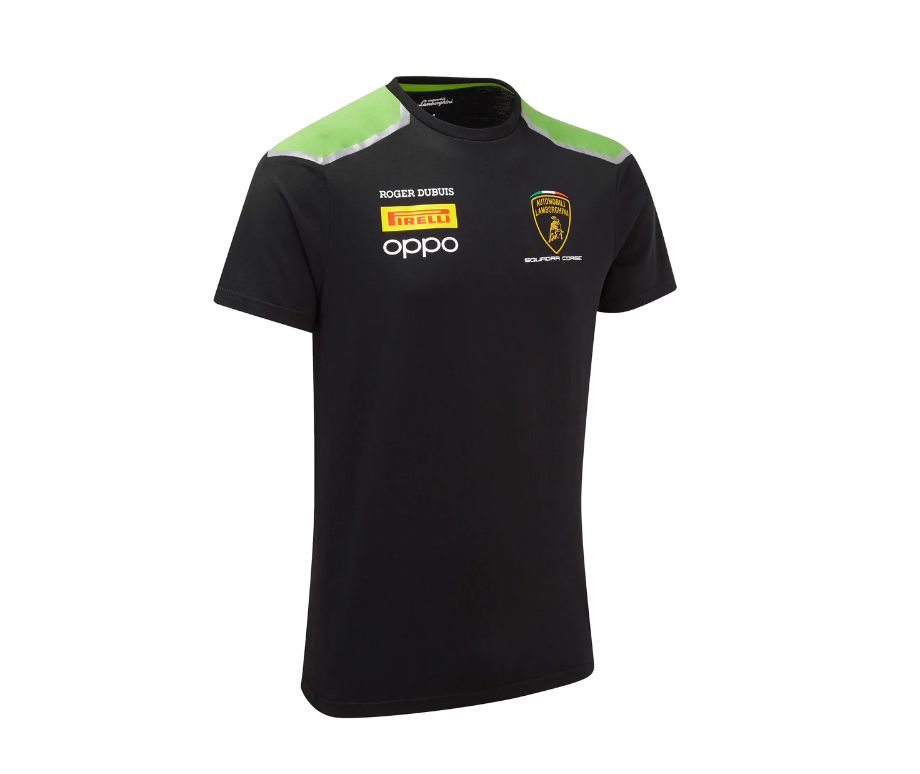 LAMBORGHINI SQUADRA CORSE MEN'S TEAM T-SHIRT BLACK – Lambo Charlotte